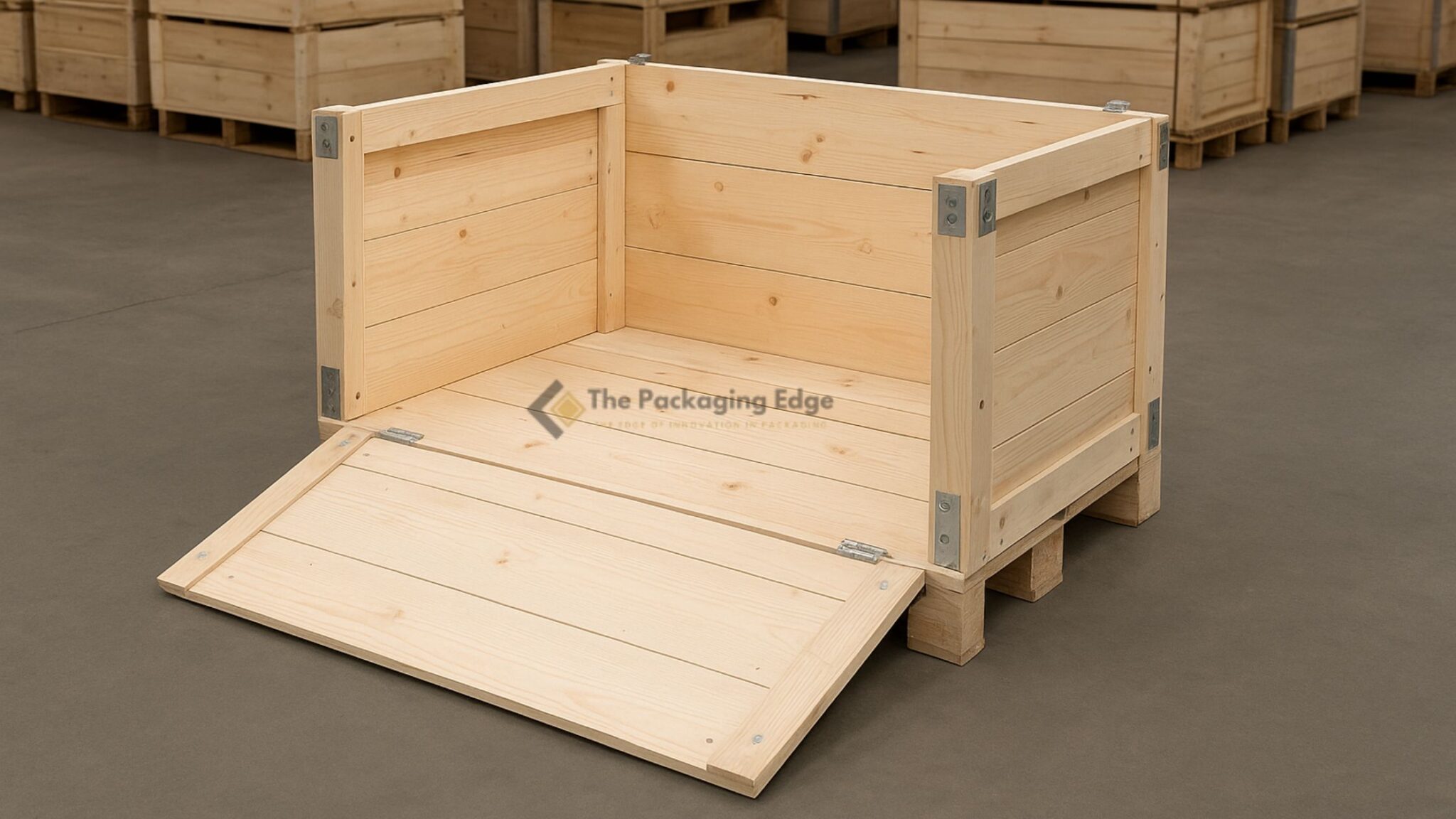 Pinewood Collapsible Boxes | Industrial Export Packaging